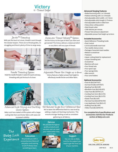 Victory – Baby Lock | Fenton Sew & Vac